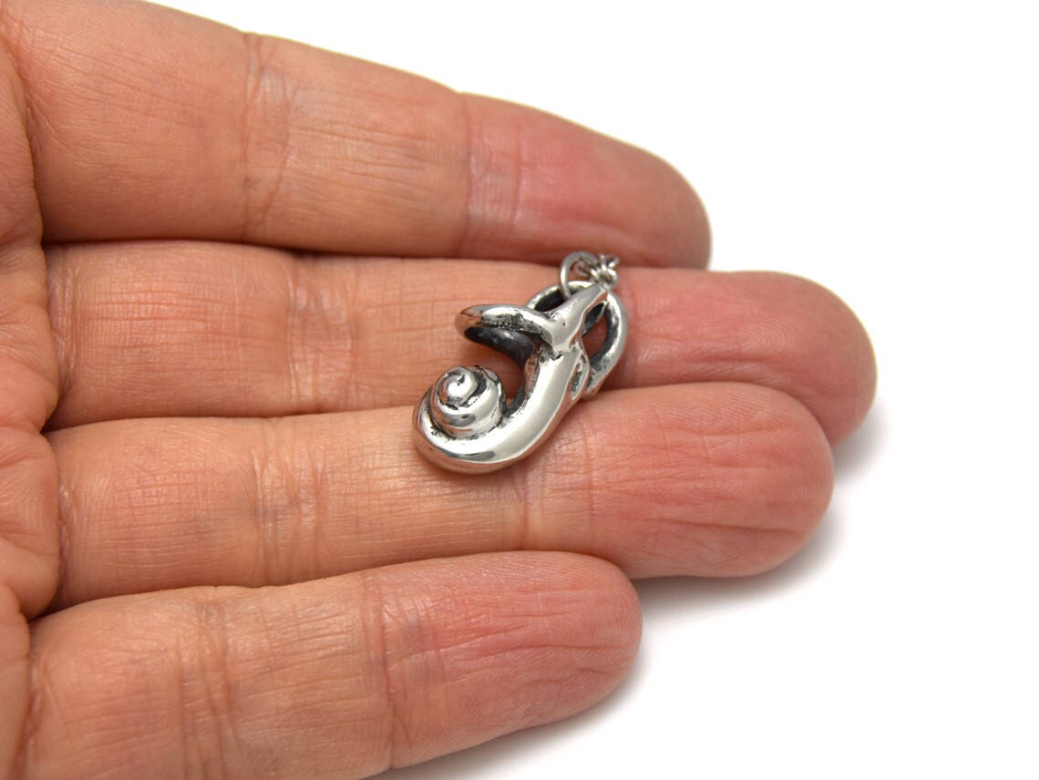 Human Cochlea Necklace Handmade Inner Ear Anatomy Pendant in | Etsy