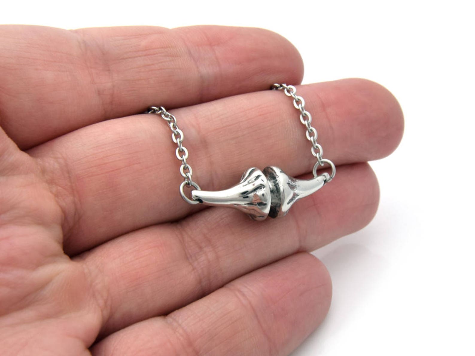 Synapse Choker Necklace Neuroscience Charm Microbiology - Etsy