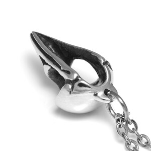 Goldcrest Skull Necklace, Regulus Regulus Jewelry in Pewter - Etsy