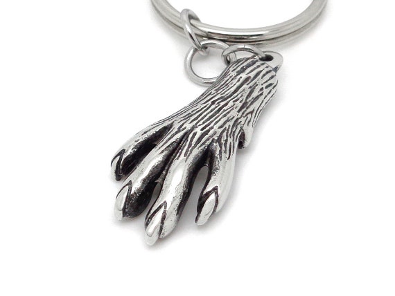 Squirrel Paw Keychain Rodent Keyring Animal Key Holder in | Etsy