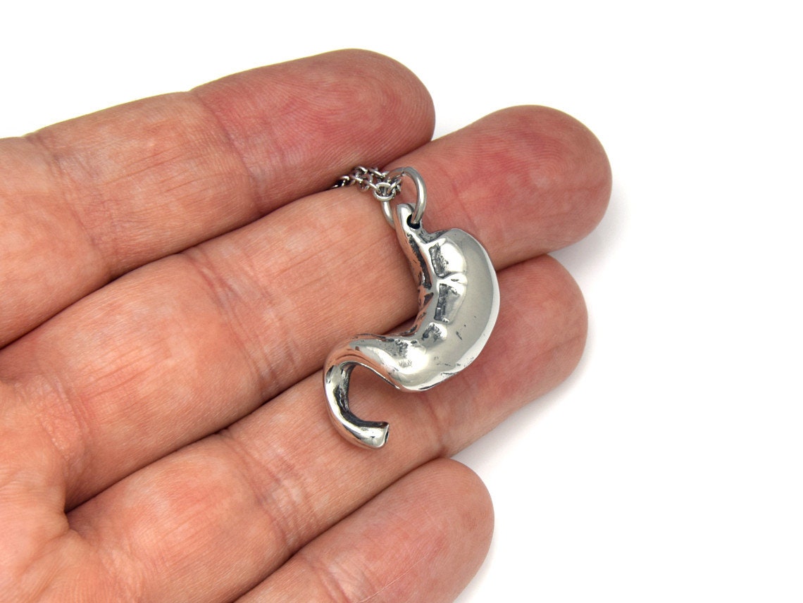 Human Stomach Pendant Necklace Handmade Anatomy Jewelry - Etsy