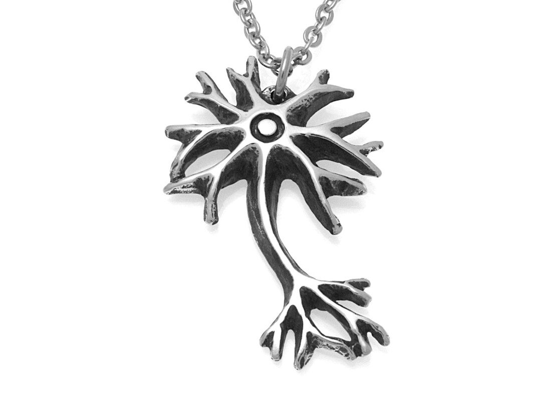Handmade Neuron Necklace, Brain Cell Pendant, Neuroscience Jewelry - Etsy