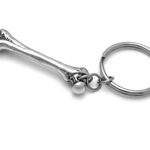 Handmade Human Femur Keychain, Medical Keyring, Pewter Bone Key Chain ...