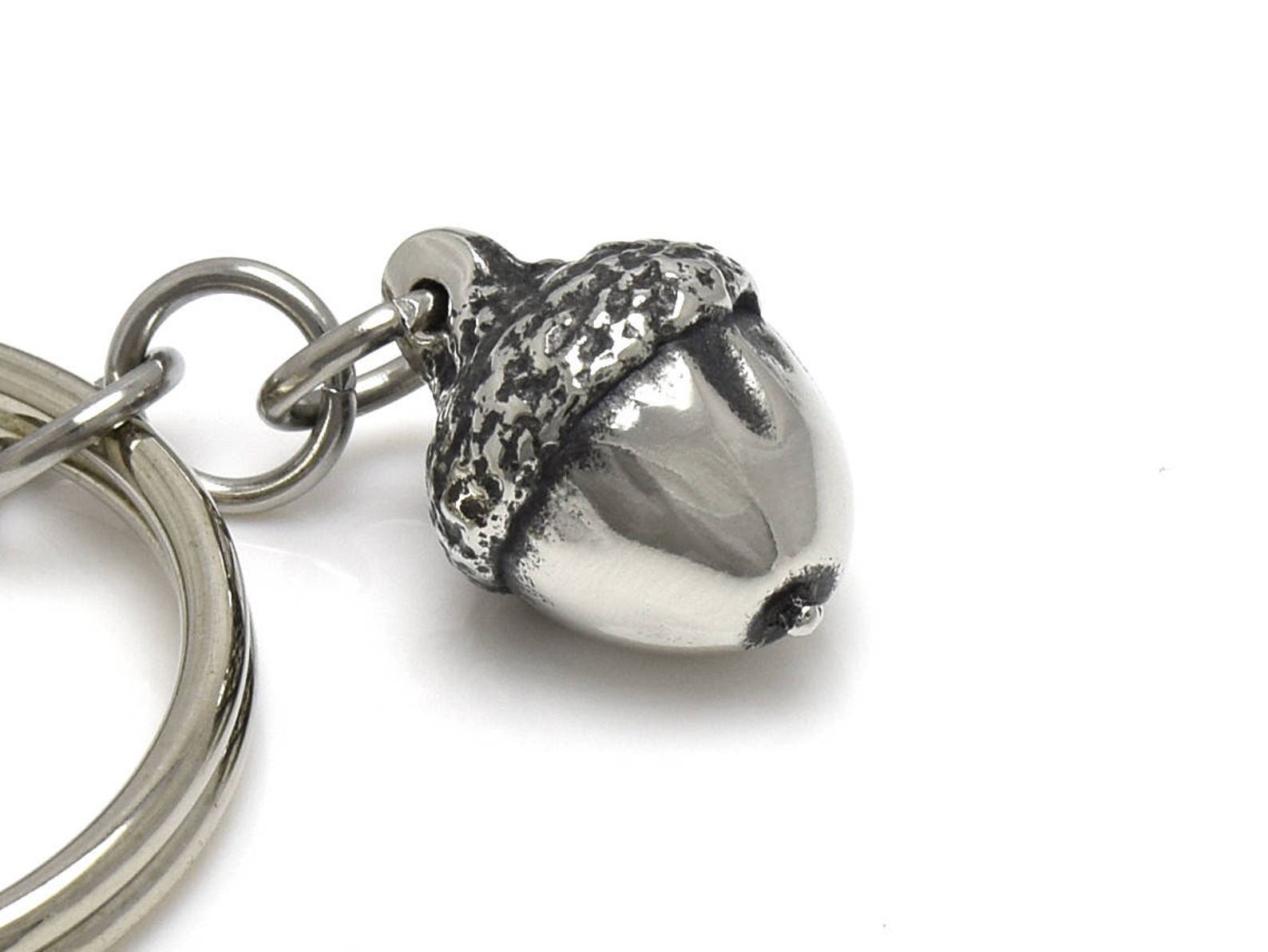 Small Acorn Keychain Nature Keyring Woodland Key Holder in | Etsy