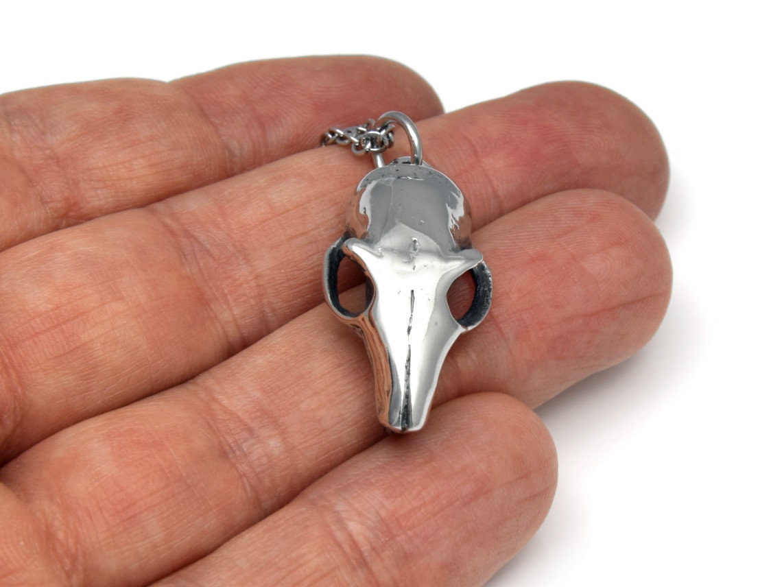 Chipmunk Skull Pendant Necklace Rodent Jewelry in Metal - Etsy Sweden