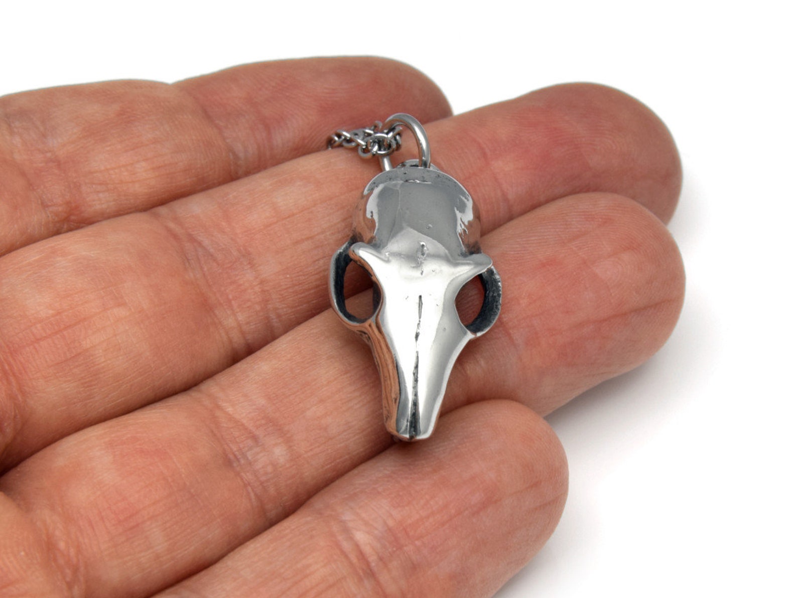 Chipmunk Skull Pendant Necklace Rodent Jewelry in Metal - Etsy Sweden