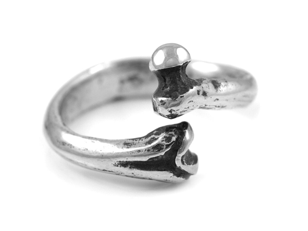 Adjustable Femur Bone Ring Handmade in Pewter - Etsy