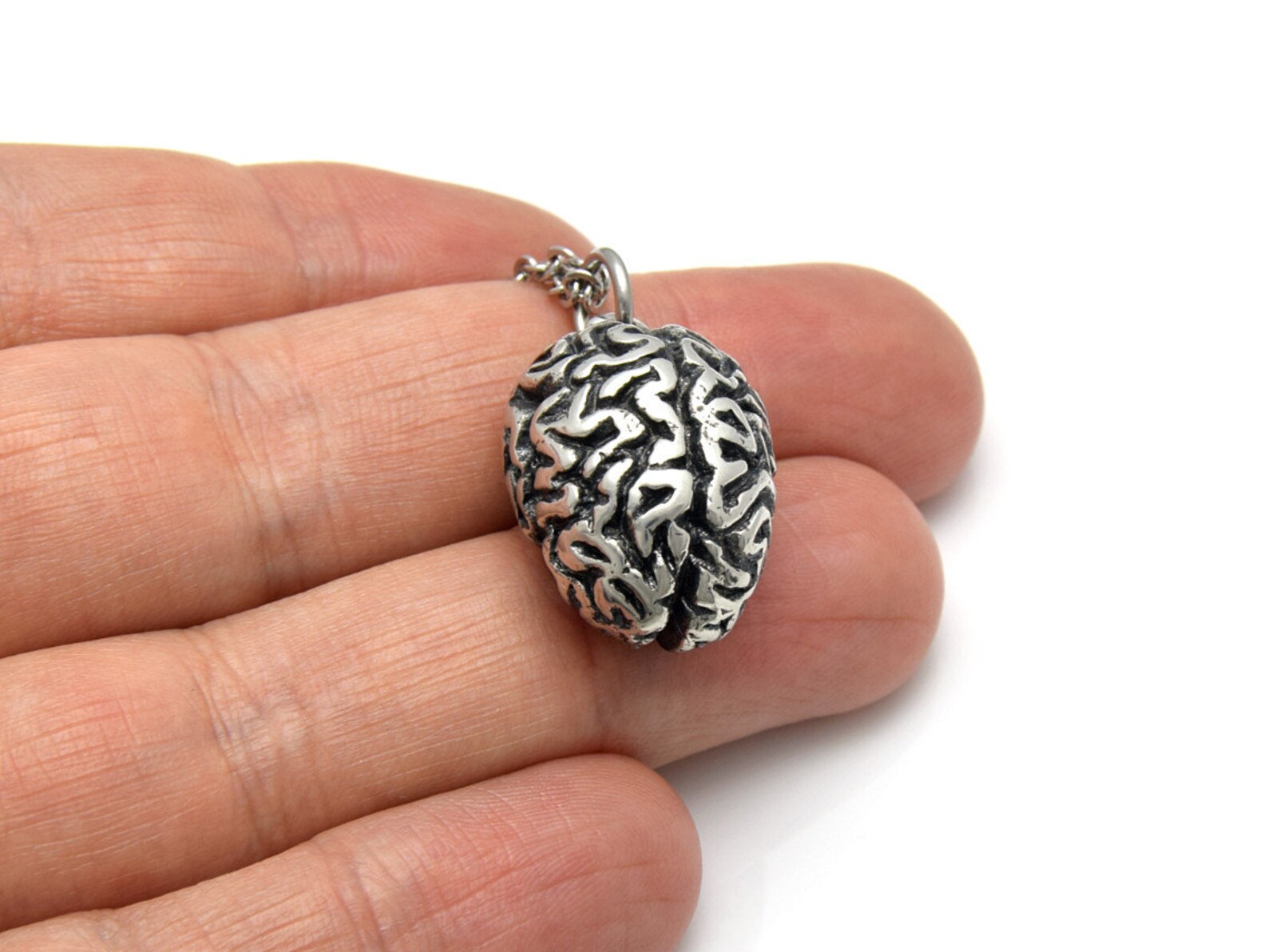Human Brain Necklace Psychologist Jewelry Neurology Pendant - Etsy
