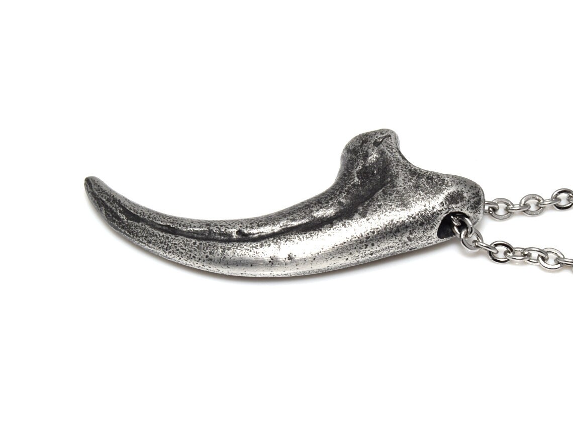 Antiqued Velociraptor Claw Necklace Dinosaur Pendant Animal - Etsy Sweden