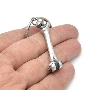 Handmade Human Femur Keychain, Medical Keyring, Pewter Bone Key Chain ...