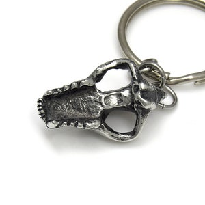 Hyena Skull Keychain in Pewter Handmade Animal Cranium Key - Etsy