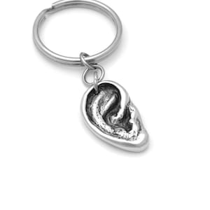Human Ear Keychain, Handmade Anatomical Hearing Charm, Audiologist - Etsy