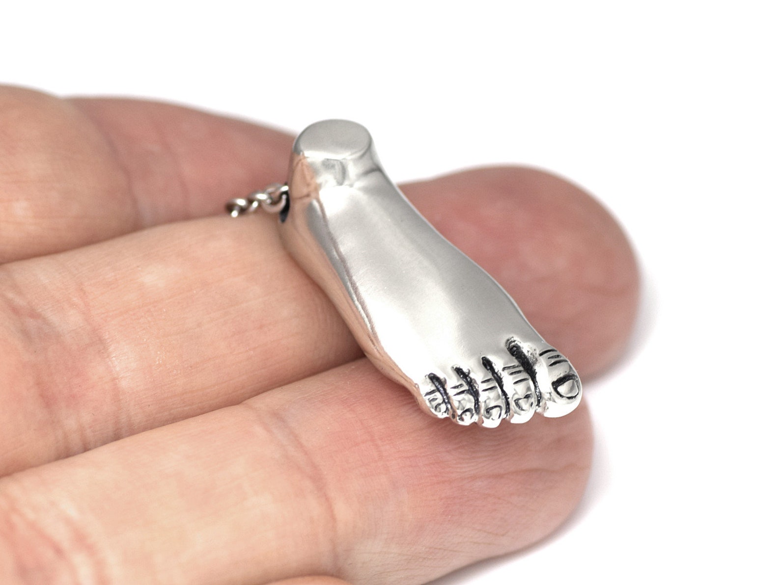 Human Foot Necklace Ankle and Toes Pendant Podiatrist - Etsy