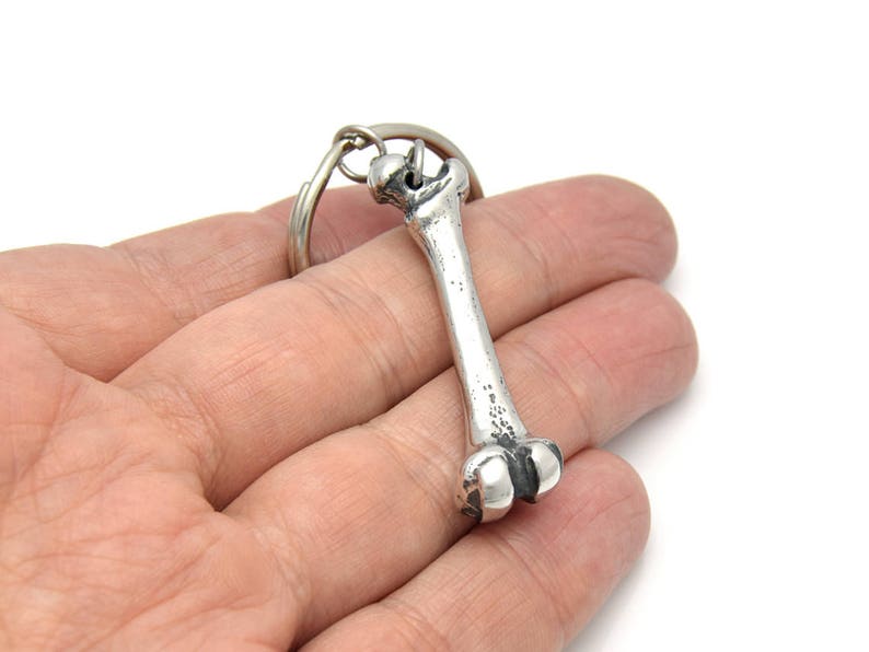 Handmade Human Femur Keychain Medical Keyring Pewter Bone | Etsy