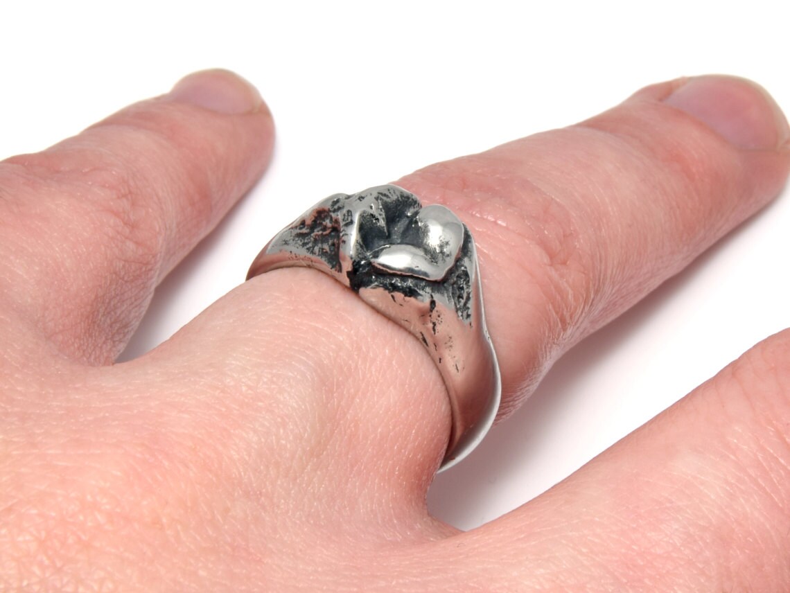 Tibia and Femur Ring in Pewter Bone Ring Medical Jewelry | Etsy