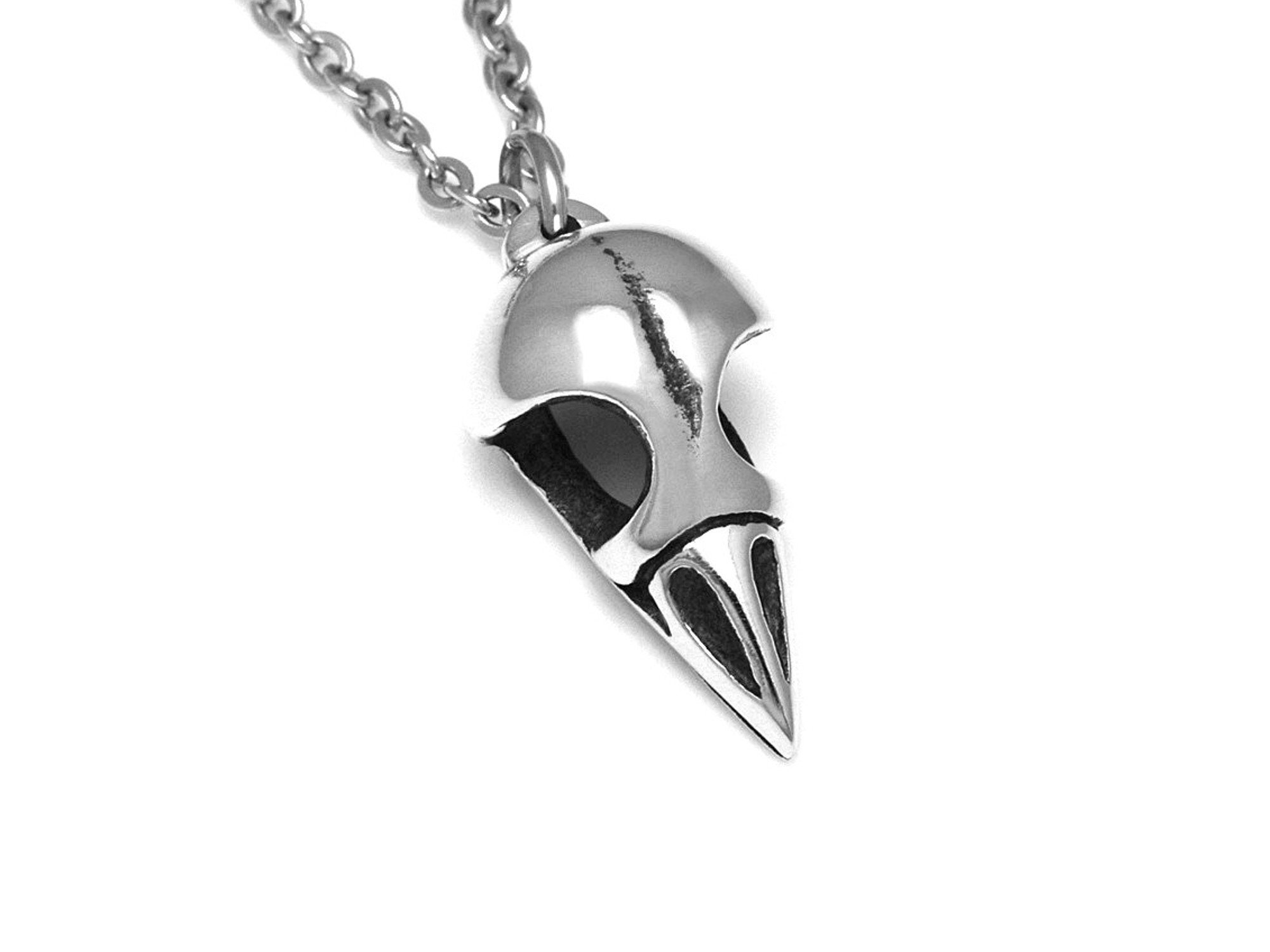 Goldcrest Skull Necklace, Regulus Regulus Jewelry in Pewter - Etsy