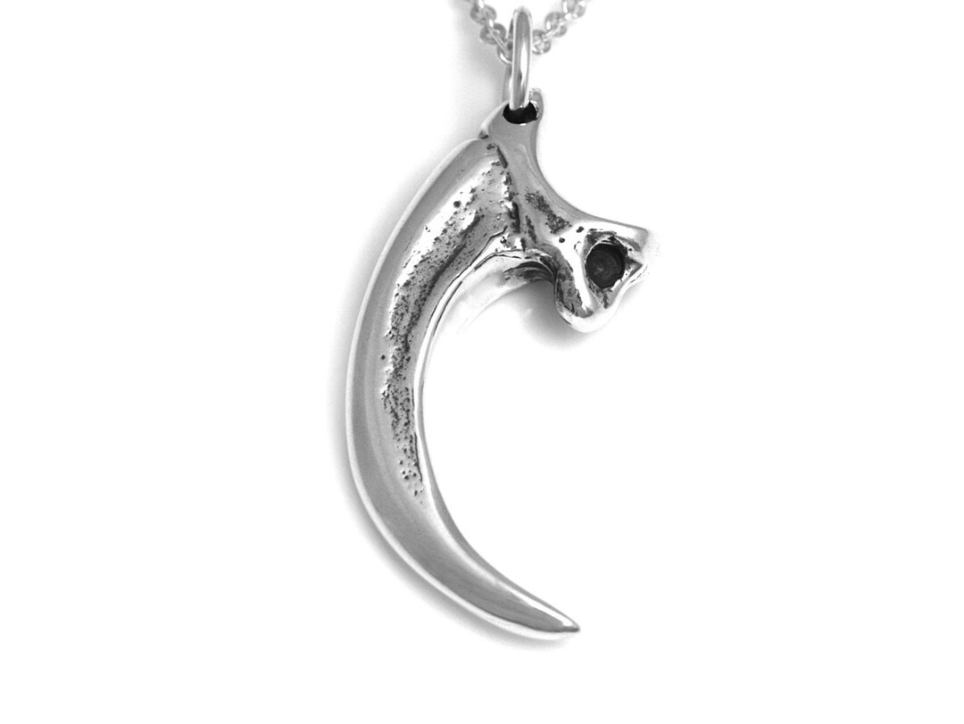 Sterling Silver Eagle Talon Pendant Necklace, Animal Claw Jewelry - Etsy
