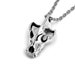 Sterling Silver Hyena Skull Pendant Necklace, Carnivore Animal Jewelry ...