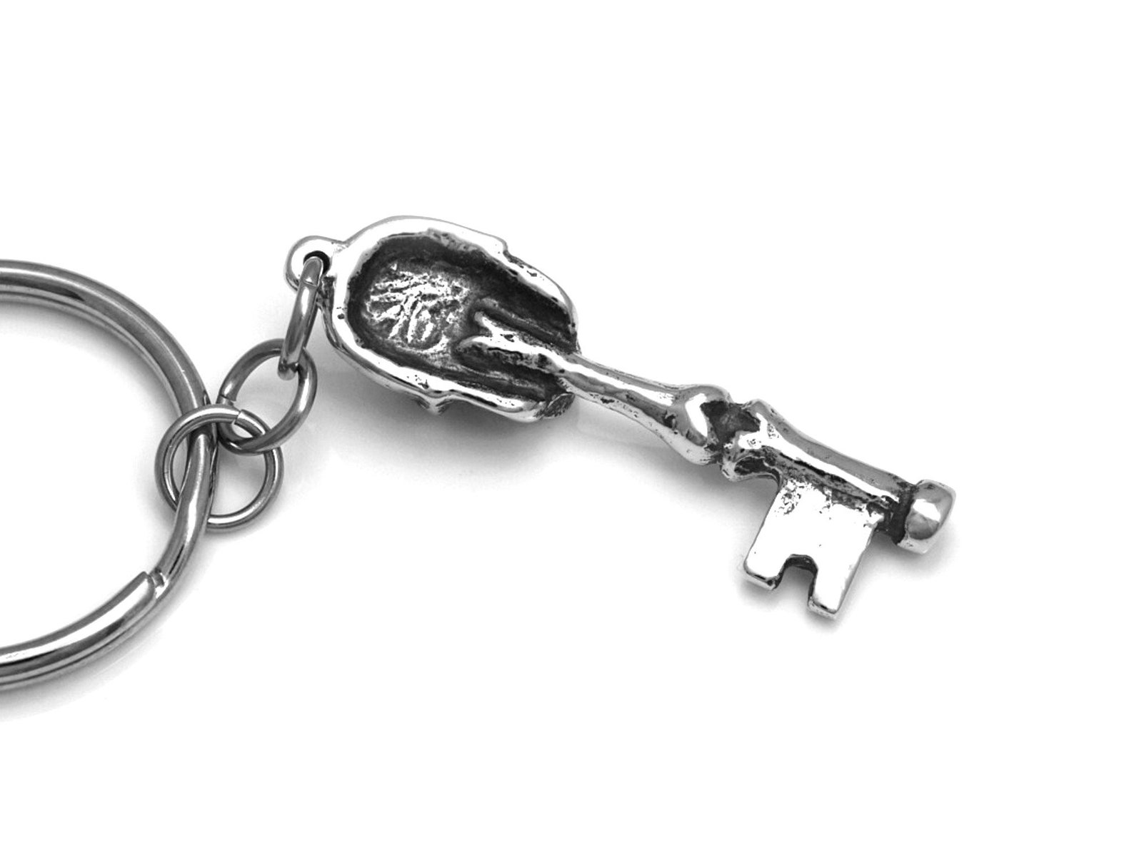 Skeleton Key Keychain, Skull and Bones Key Holder - Etsy