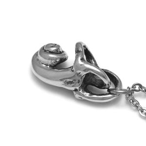 Human Cochlea Necklace, Handmade Inner Ear Anatomy Pendant in Pewter - Etsy