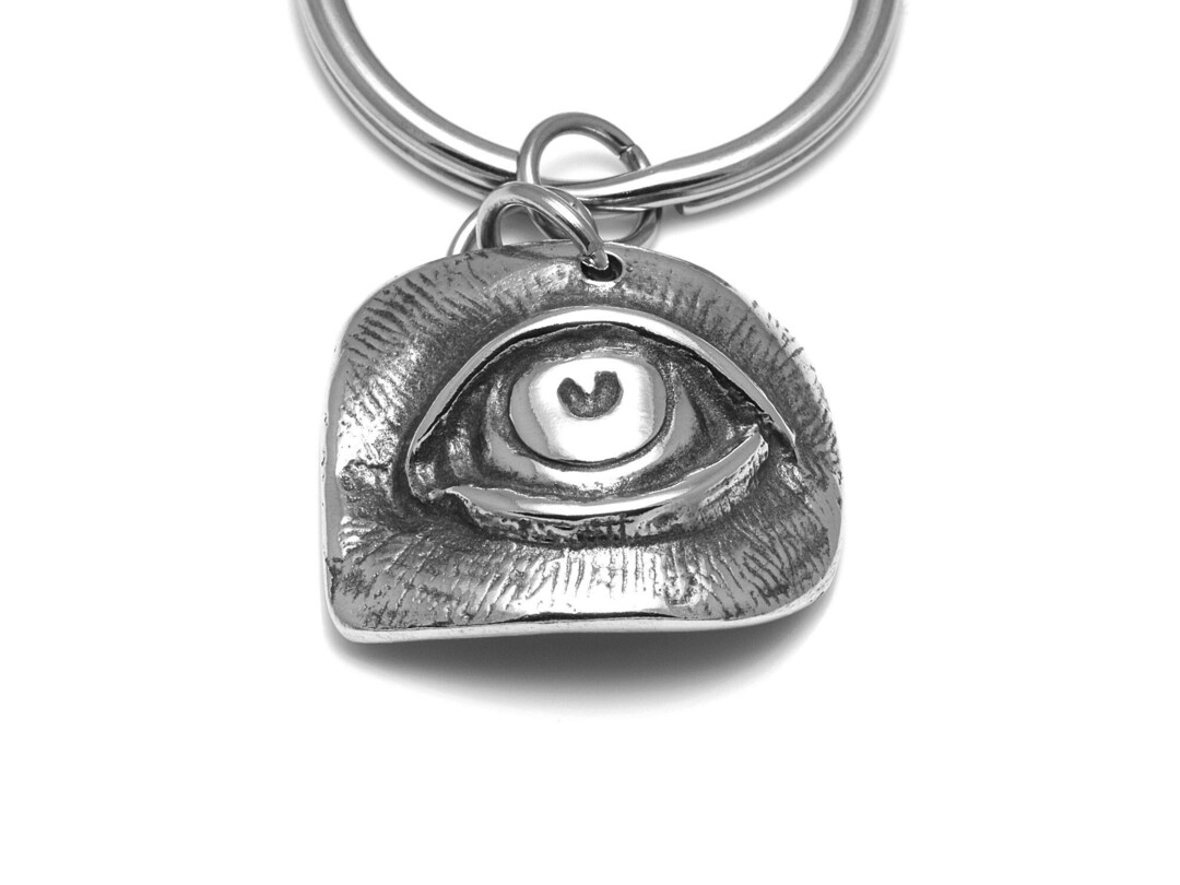 Human Eye Keychain, Handmade Anatomy Keyring in Pewter - Etsy