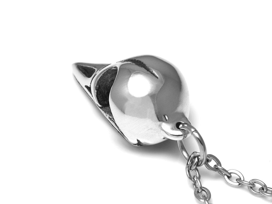 Goldcrest Skull Necklace, Regulus Regulus Jewelry in Pewter - Etsy