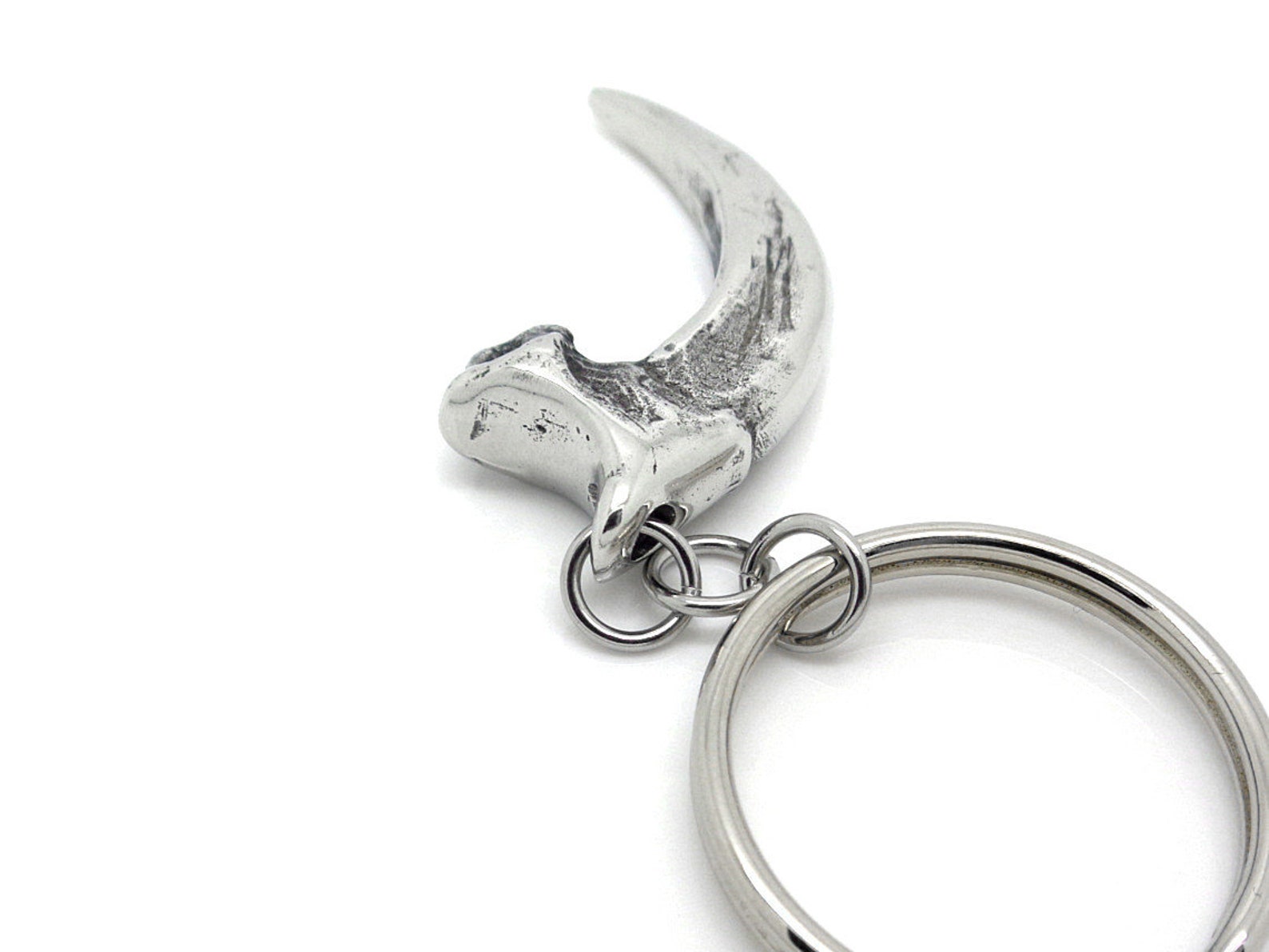 Handmade Eagle Talon Keychain in Pewter Metal Animal Claw Key - Etsy