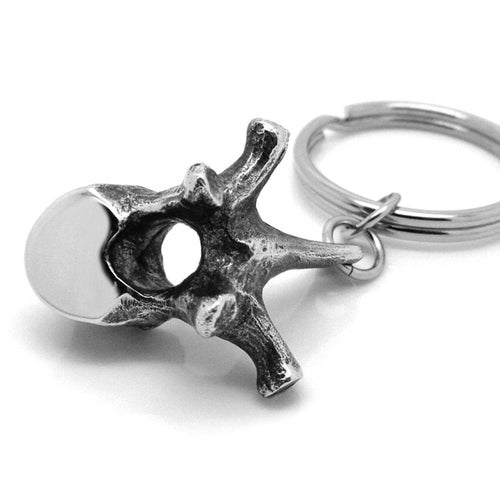 Human Vertebra Keychain in Pewter Thoracic Anatomy - Etsy