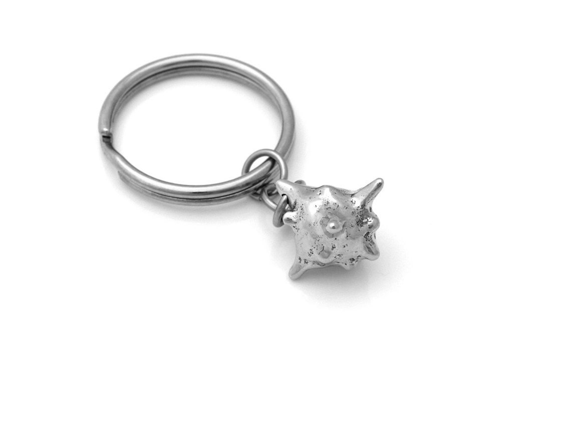 White Blood Cell Keychain, Handmade Macrophage Charm - Etsy