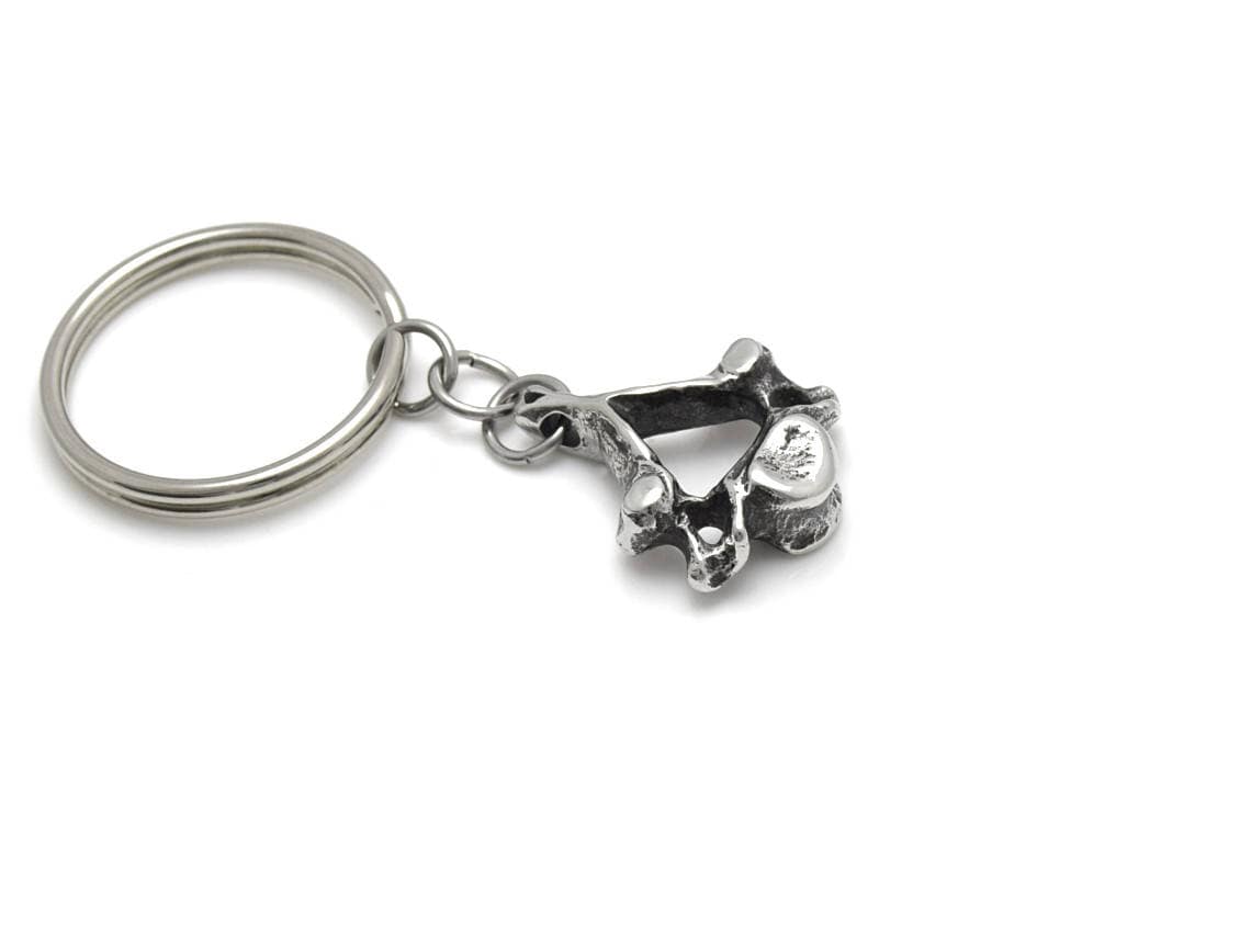 Human Cervical Vertebra Keychain Spine Bone Charm Key | Etsy