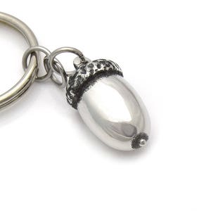 Acorn Keychain Nature Keyring Oak Key Holder in Pewter | Etsy