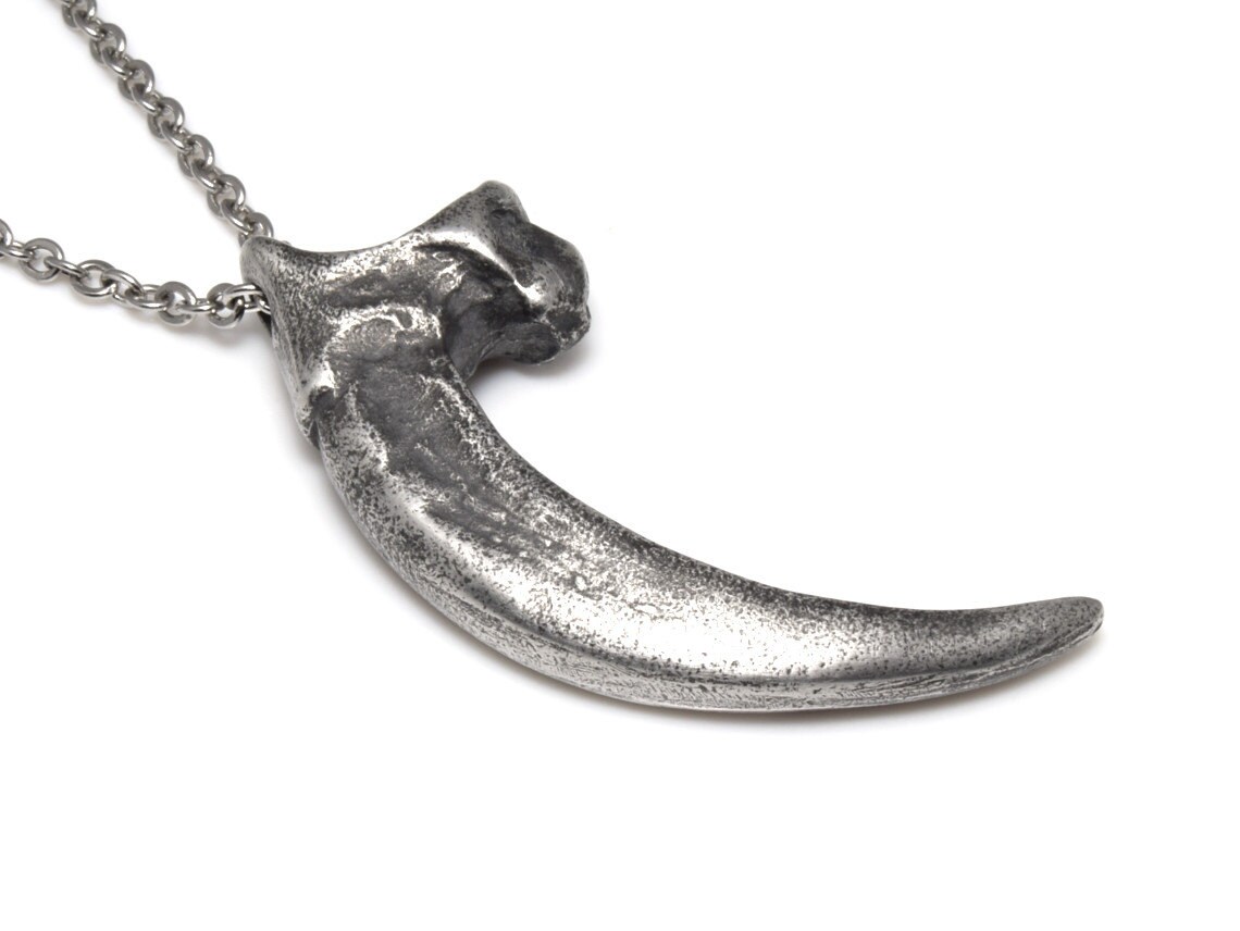 Antiqued Metal Harpy Eagle Talon Necklace Bird Claw Pendant - Etsy