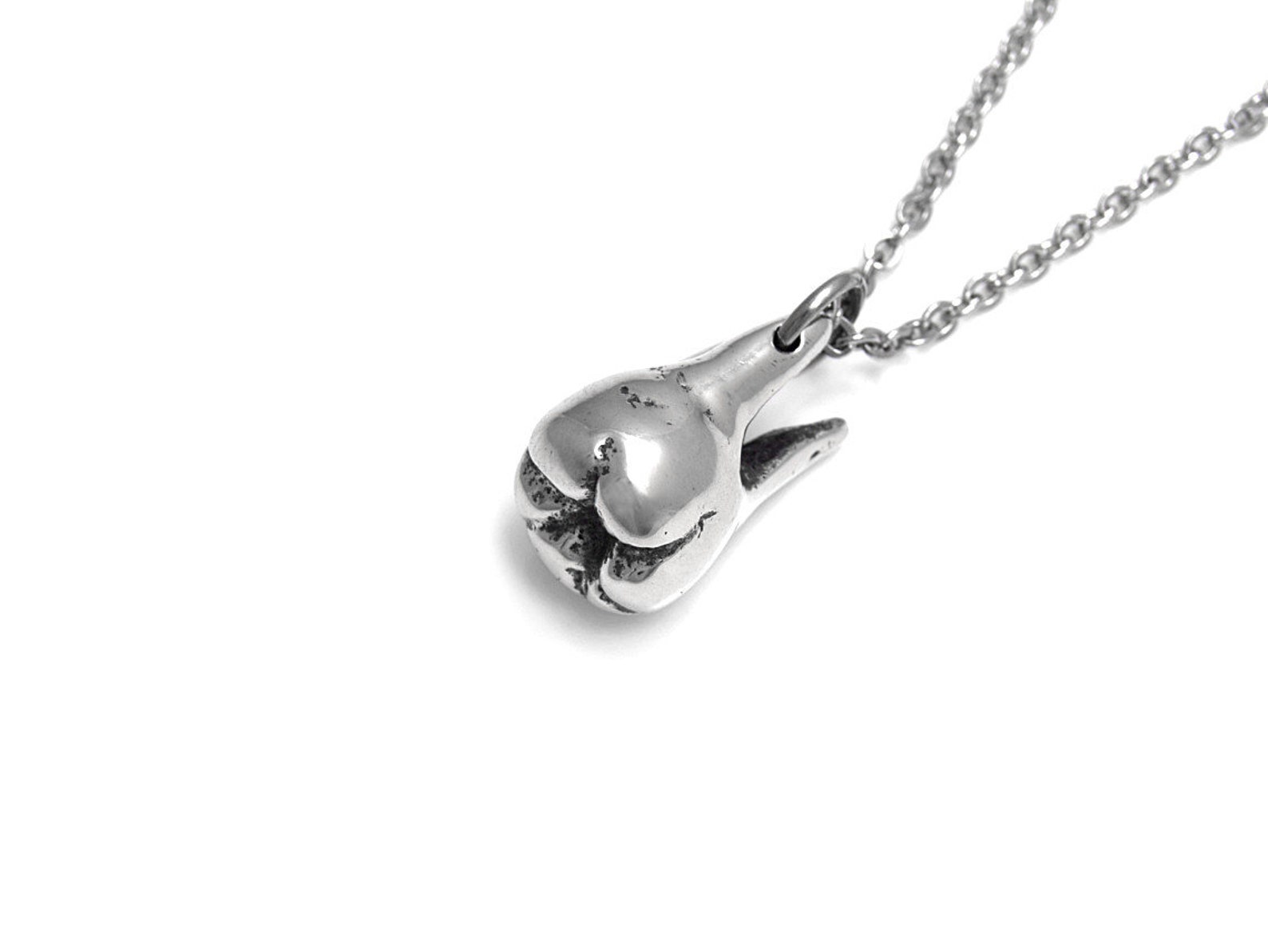 Human Molar Tooth Pendant Necklace, Hand Carved Design - Etsy