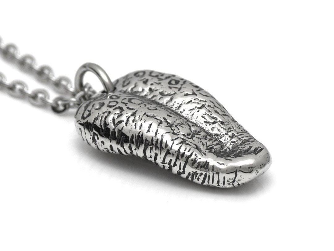 Human Tongue Necklace, Anatomical Jewelry Anatomy Pendant - Etsy