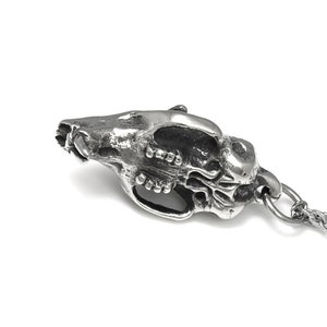 Chipmunk Skull Pendant Necklace Rodent Jewelry in Metal - Etsy Sweden