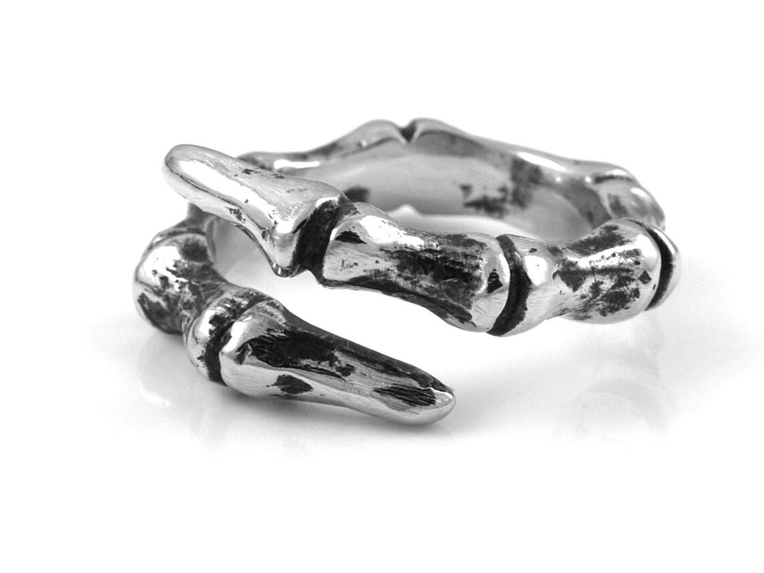 Human Finger Bone Ring Anatomical Jewelry in Pewter - Etsy