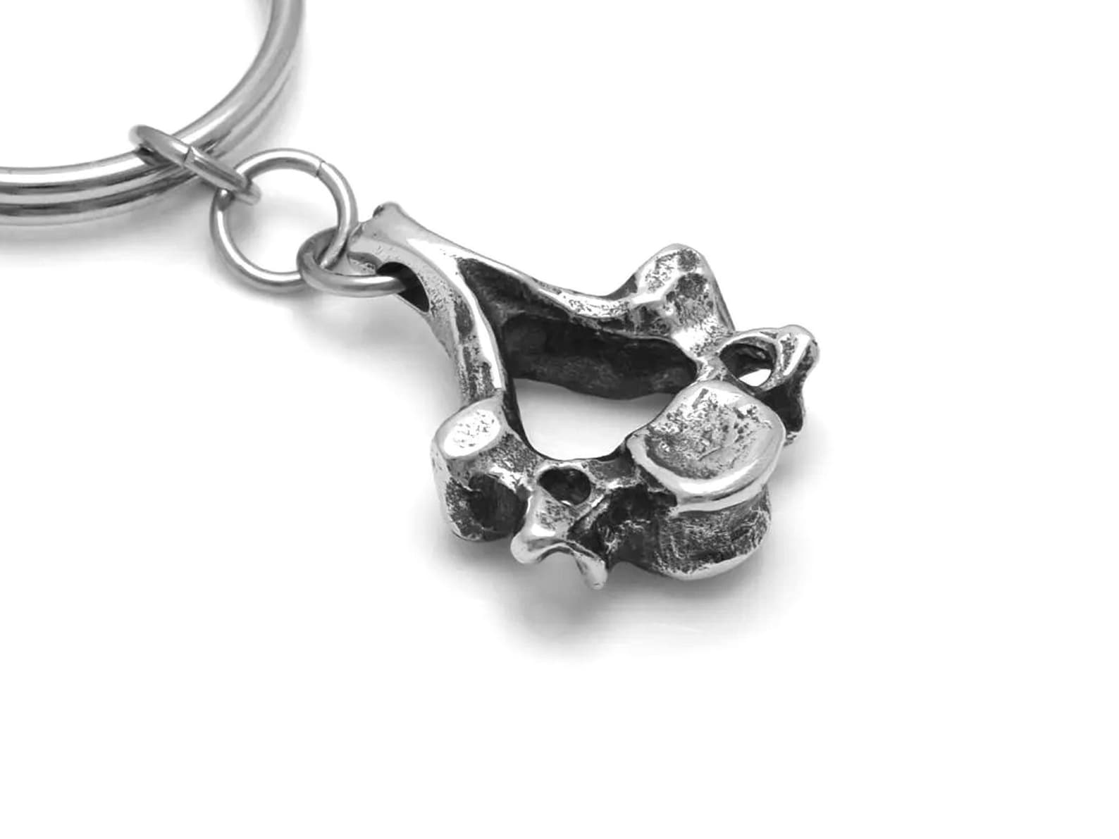 Human Cervical Vertebra Keychain Spine Bone Charm Key - Etsy