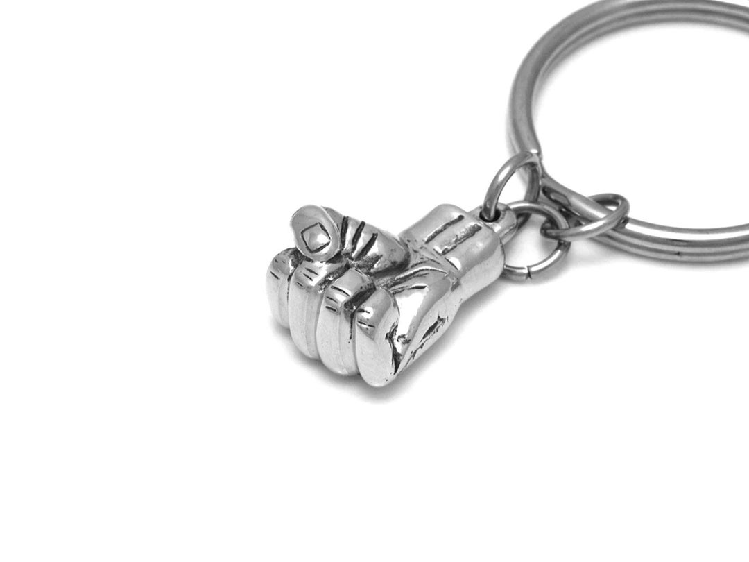 Human Fist Metal Keychain, Power Symbol Charm, Strength Accessory - Etsy