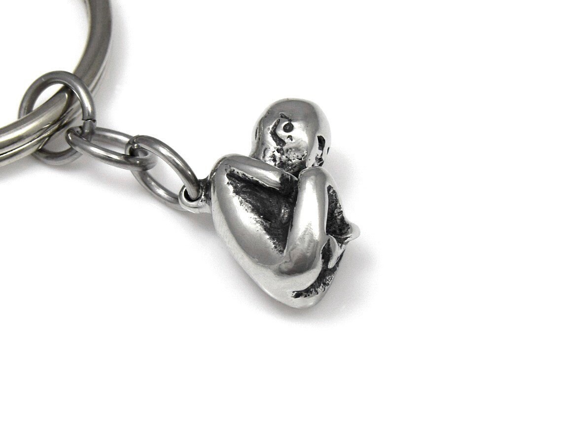 Handmade Tiny Fetus Keychain Human Embryo Charm - Etsy