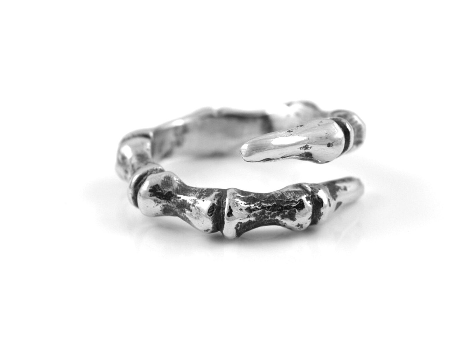 Human Finger Bone Ring Anatomical Jewelry in Pewter - Etsy