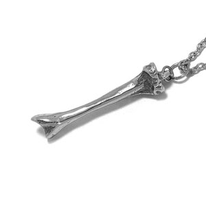 Tibia Bone Necklace, Human Anatomy Jewelry, Handmade Shinbone Pendant ...