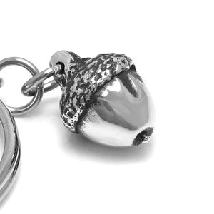 Small Acorn Keychain, Nature Keyring, Woodland Key Holder in Pewter - Etsy