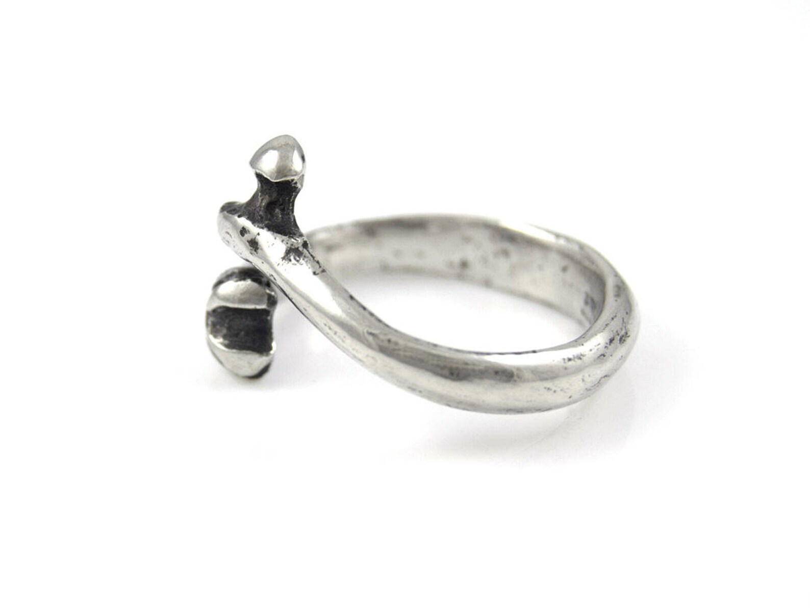 Adjustable Femur Bone Ring Handmade in Pewter - Etsy