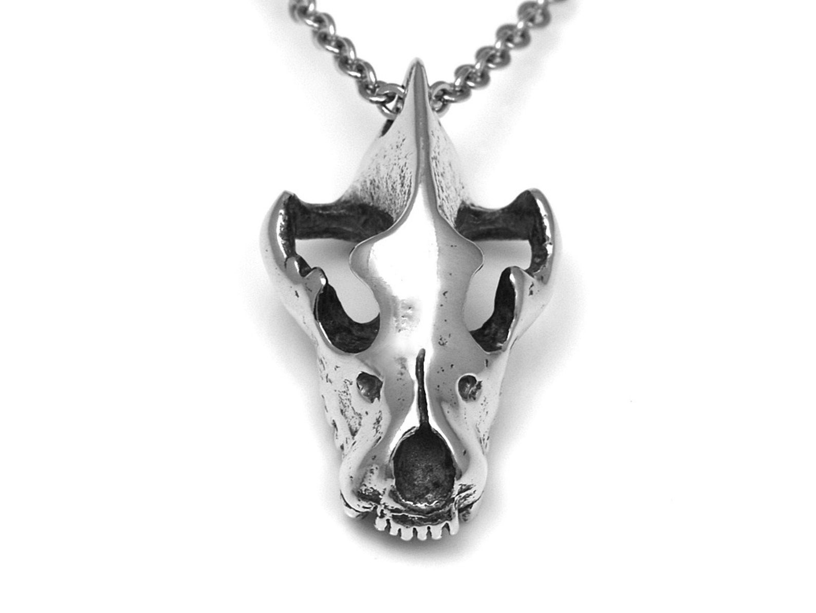 Hyena Skull Necklace Carnivore Animal Head Pendant Jewelry in - Etsy ...