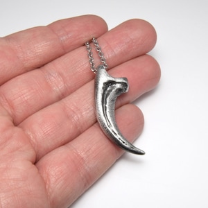 Antiqued Velociraptor Claw Necklace Dinosaur Pendant Animal - Etsy Sweden