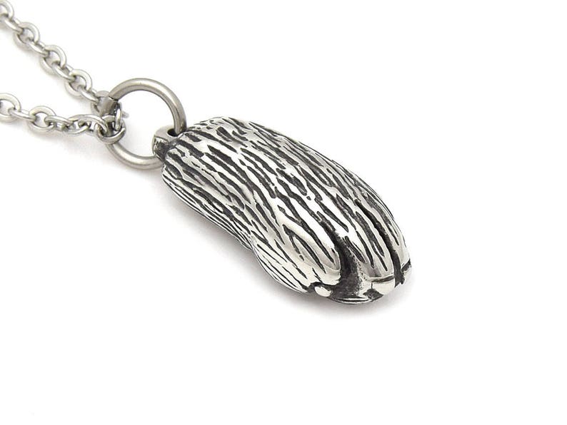 Rabbit Paw Necklace in Pewter Bunny Jewelry Animal Foot - Etsy