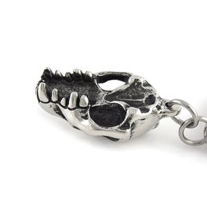 Wolverine Skull Keychain Animal Bone Keyring in Pewter | Etsy