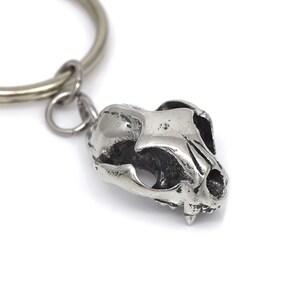 Lynx Skull Keychain Bobcat Charm Wild Cat Keyring - Etsy