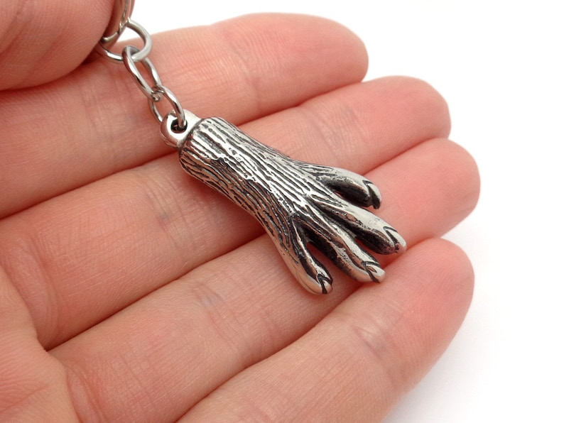 Squirrel Paw Keychain Rodent Keyring Animal Key Holder in | Etsy