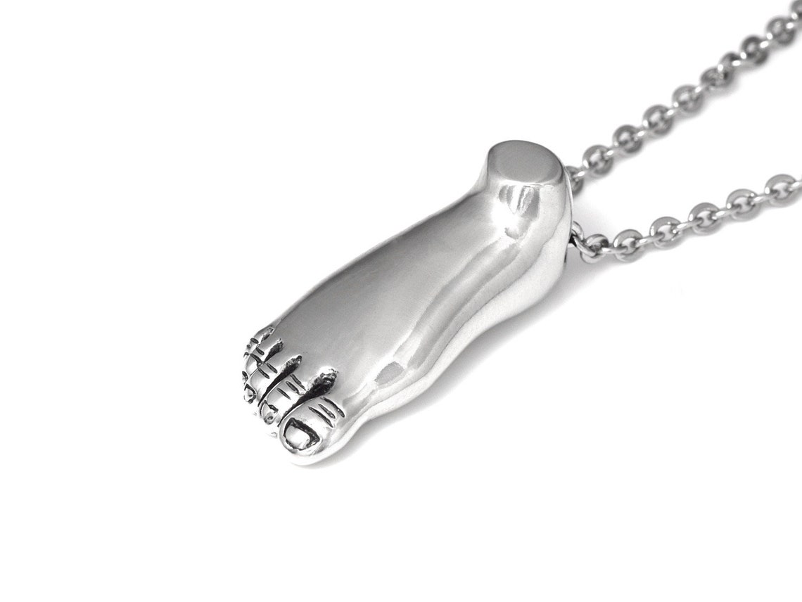 Human Foot Necklace Ankle and Toes Pendant Podiatrist - Etsy